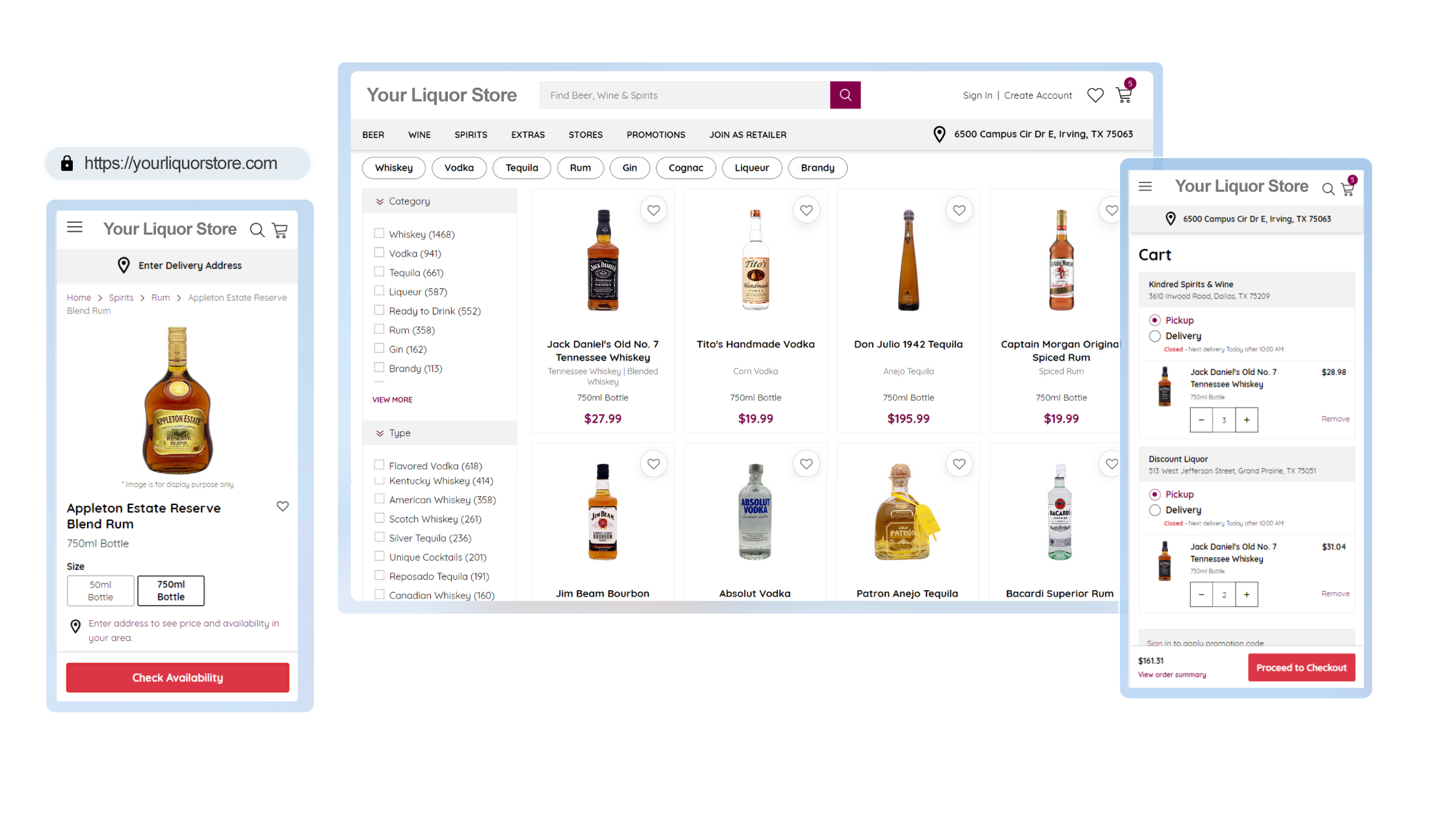 Website Builder for Liquor Store - Get 30 Day's Free Trial